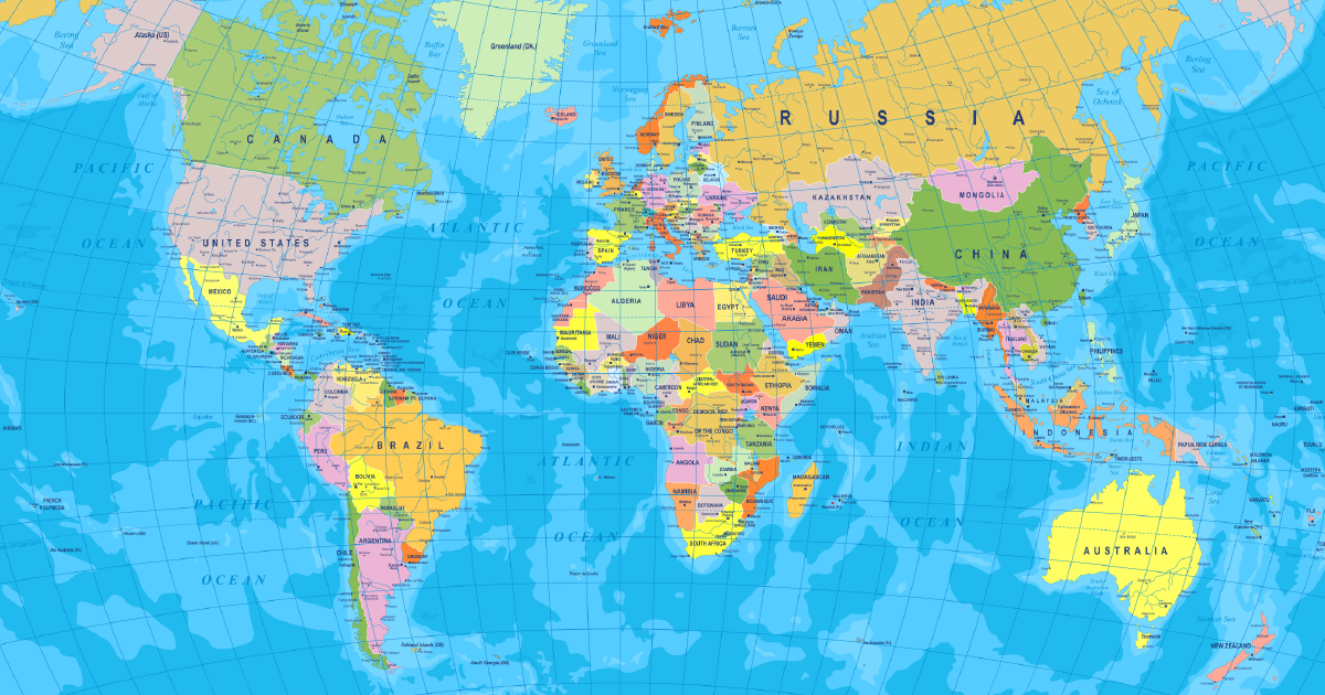 Countries, Cities & Regions
