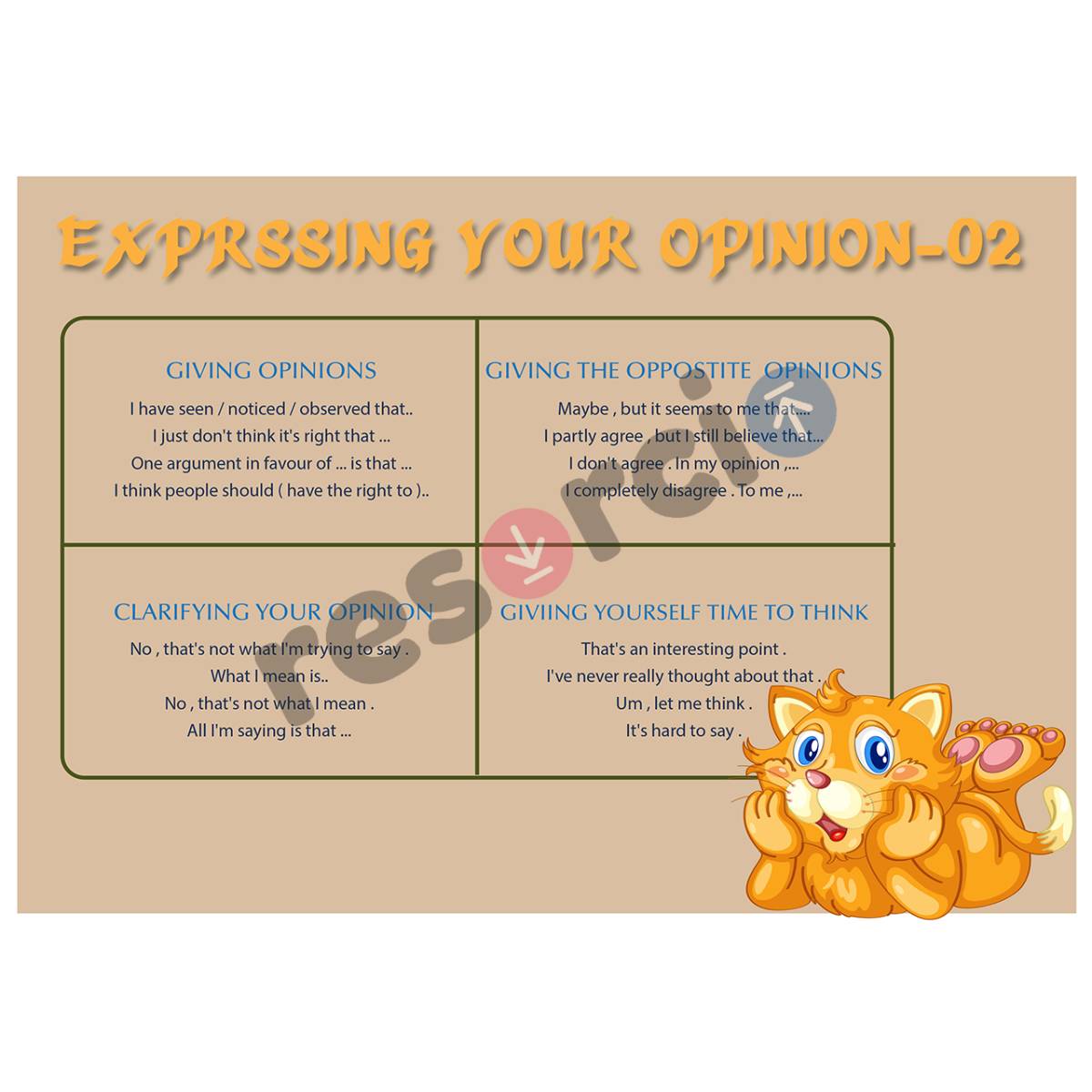 Expressing Your Opinion 02 - Template 03