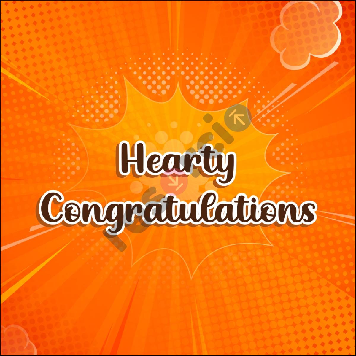 Hearty Congratulations - Template 35