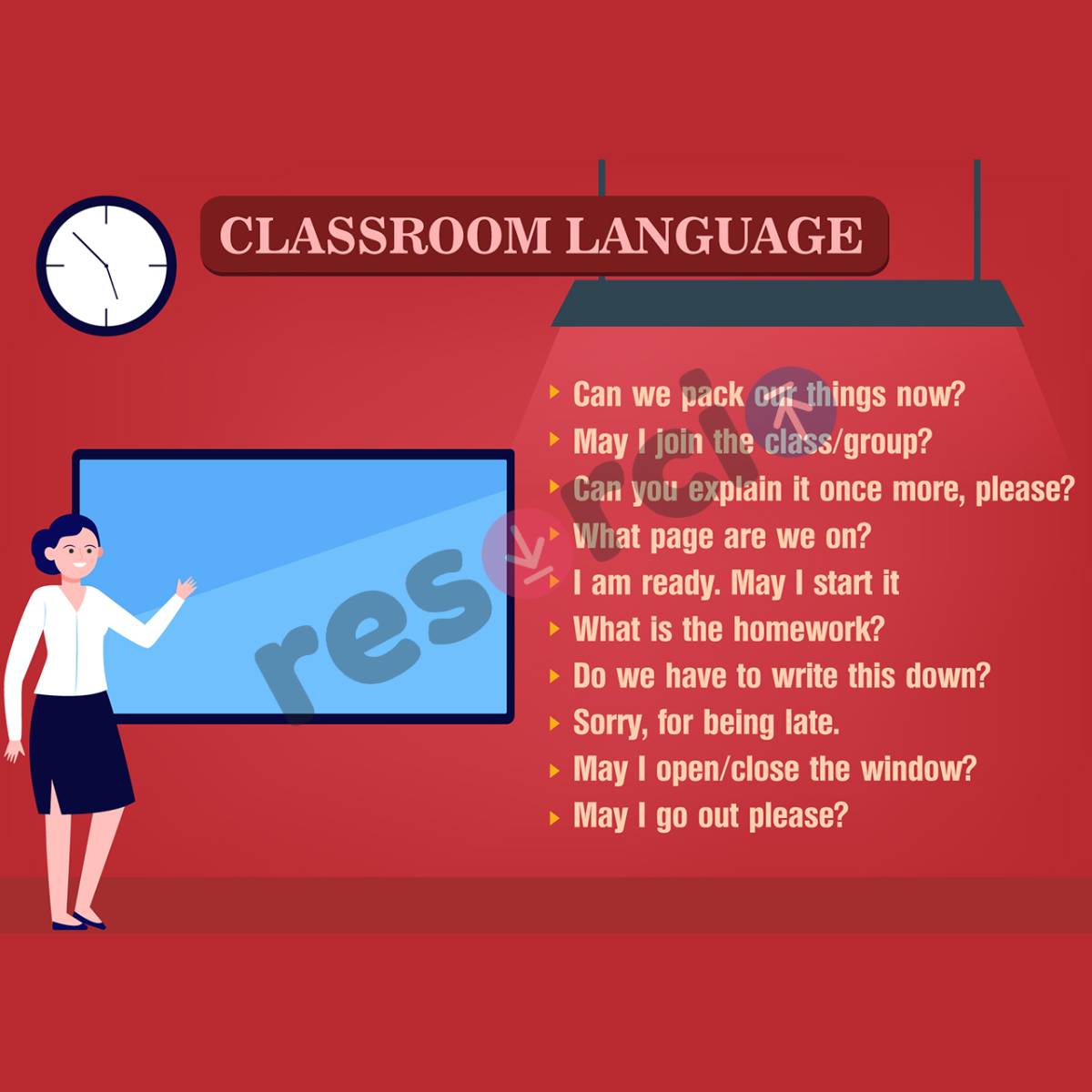 Classroom Language - Template - 09