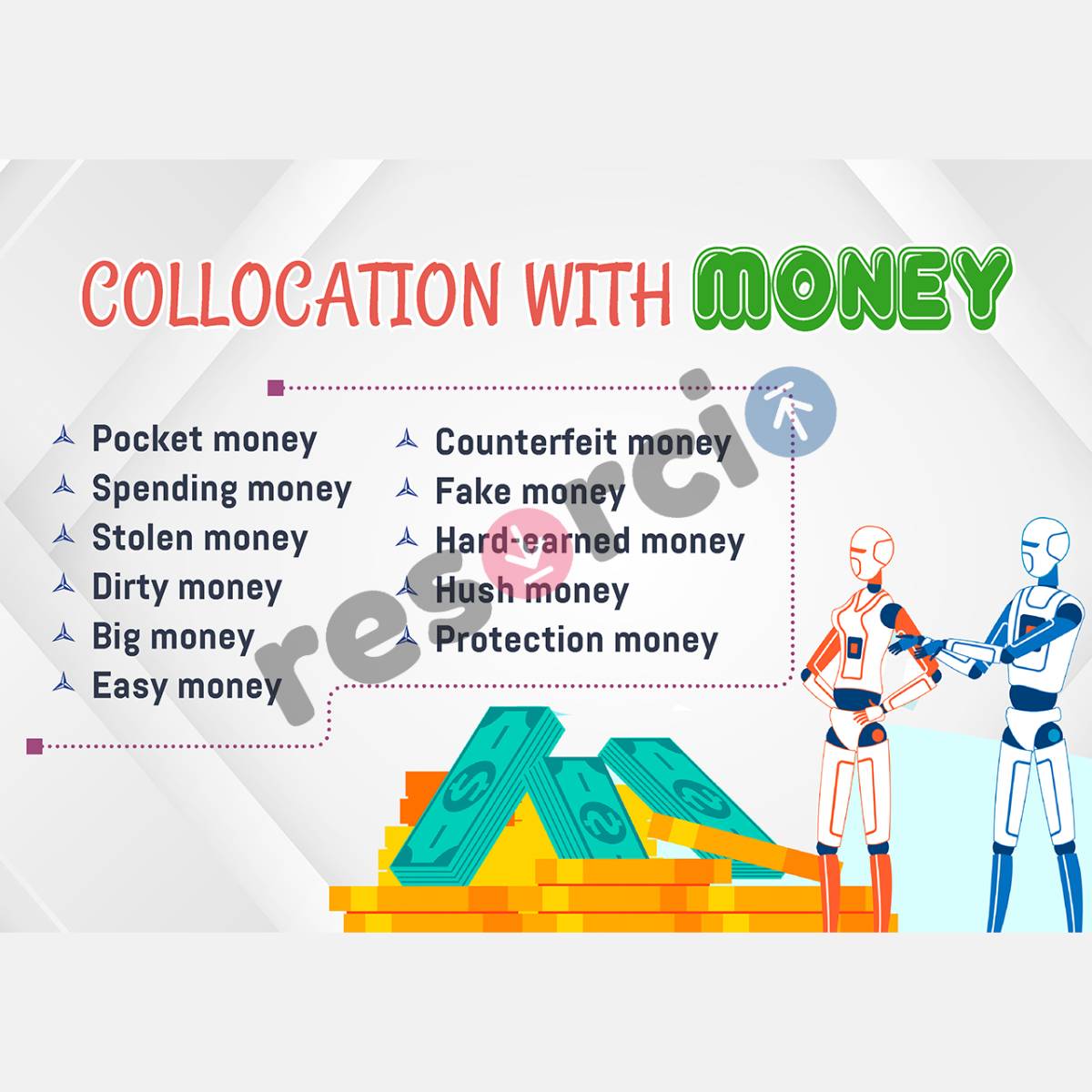 Collocations With Money - Template 02