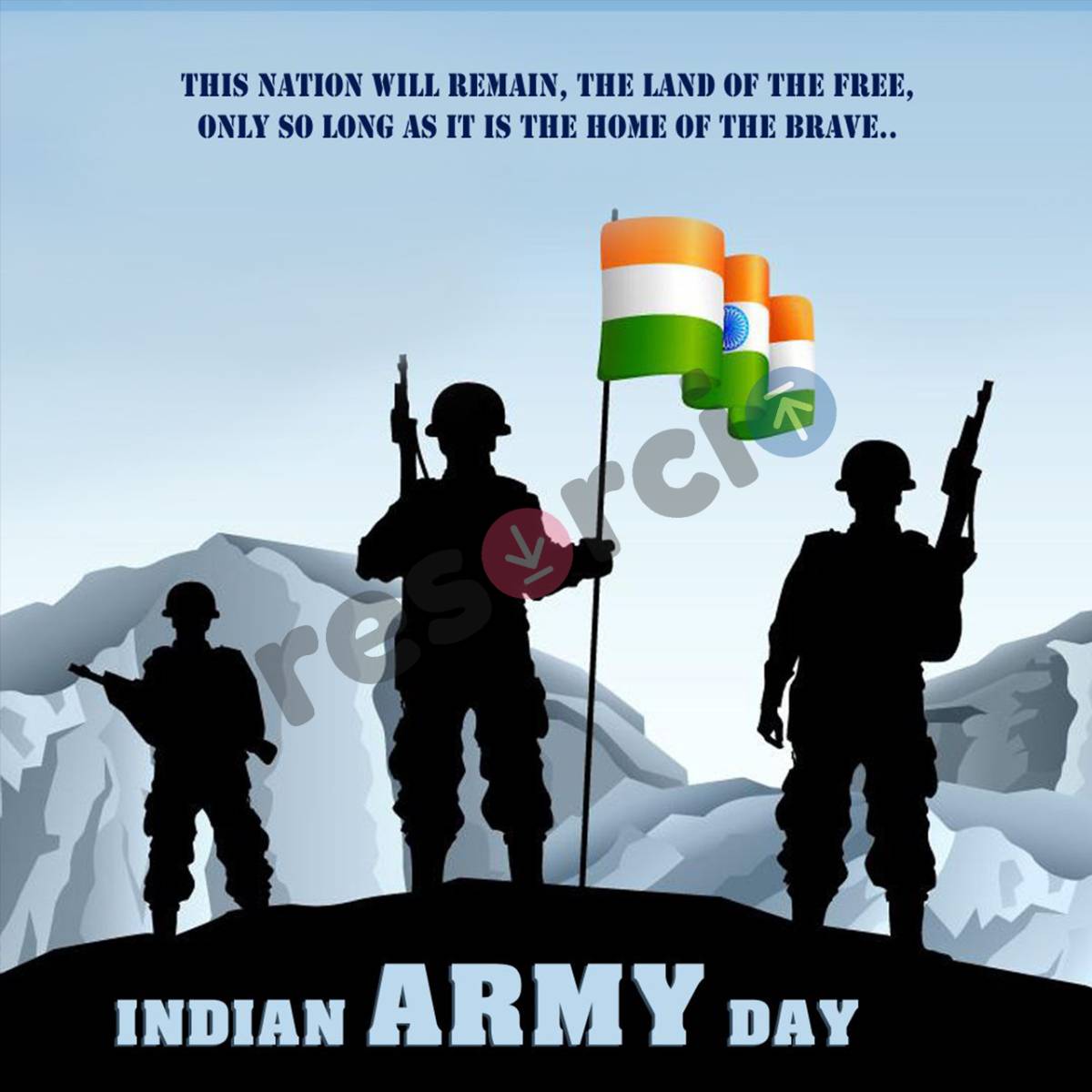 Indian Army Day - Template 05