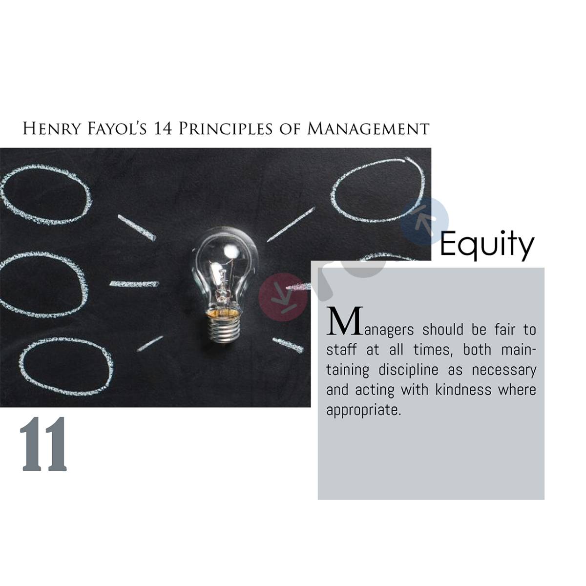 Henry Fayol's 14 Principles of Management - Equity - Template 01