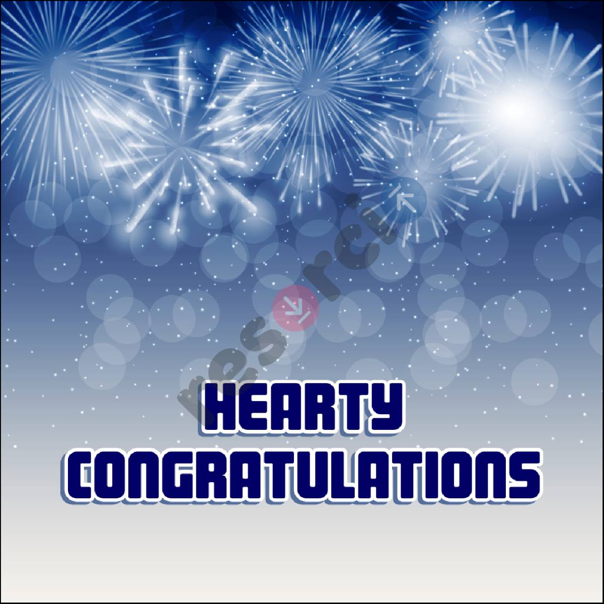 Hearty Congratulations - Template 50