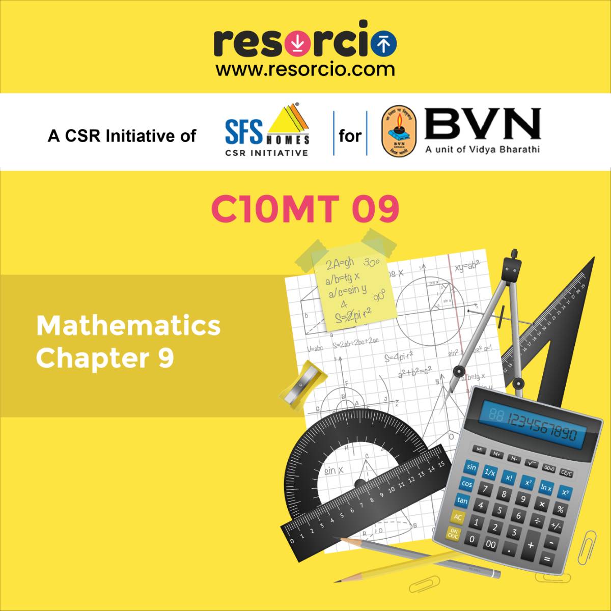 C10MT 09 - Mathematics - Chapter 9 - Some Applications of Trigonometry