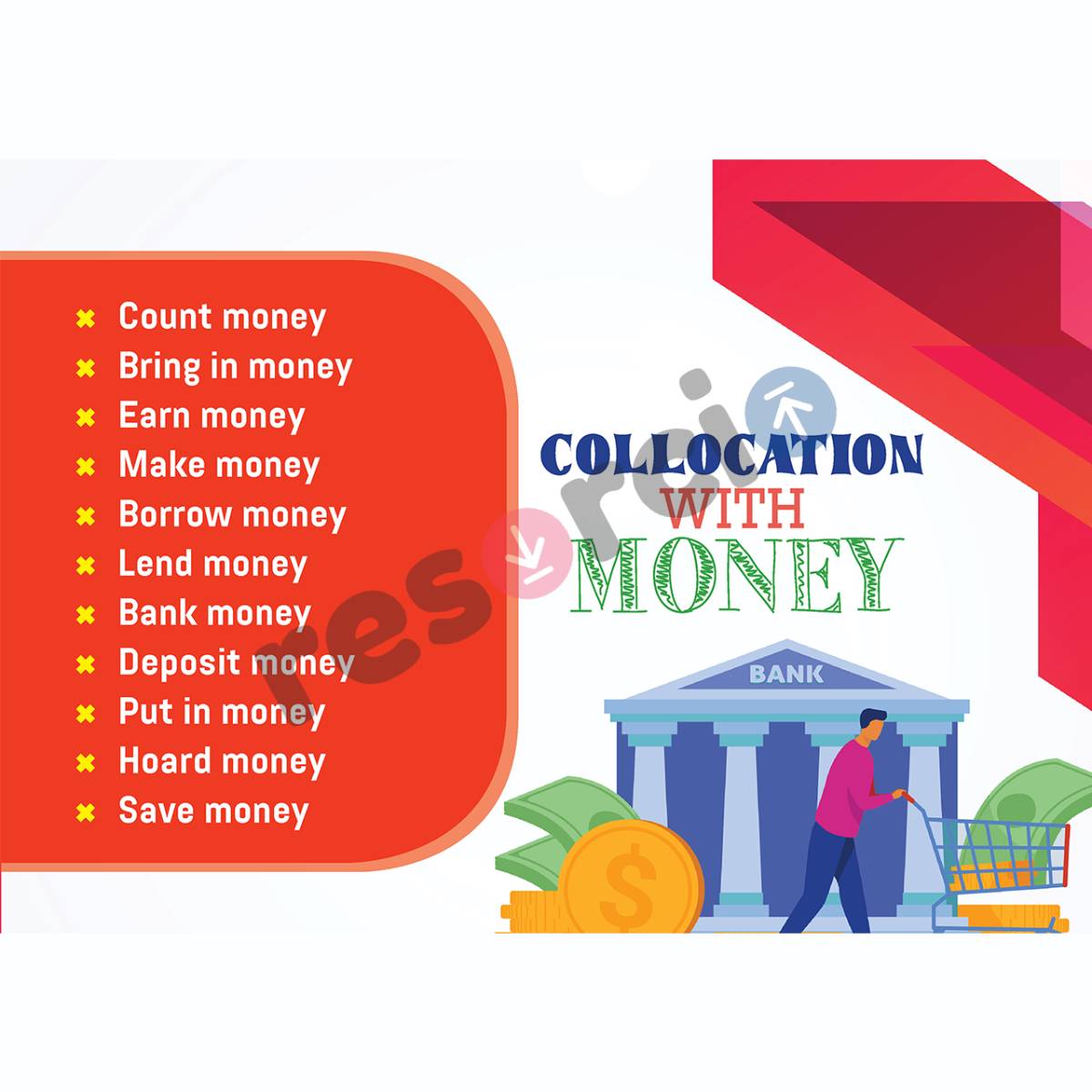 Collocations With Money - Template 04