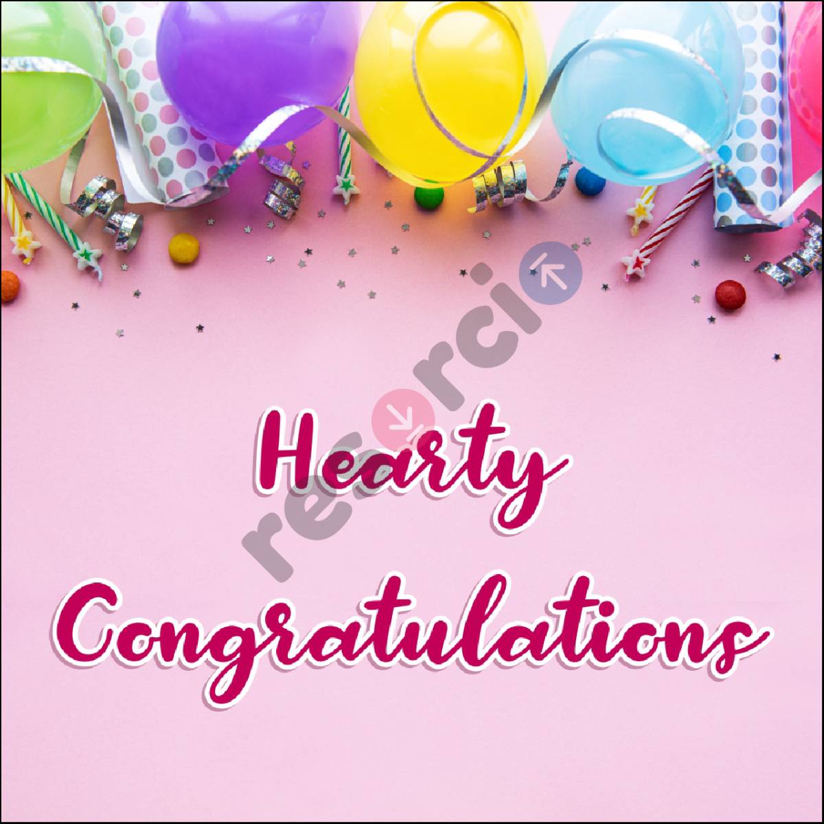 Hearty Congratulations - Template 88