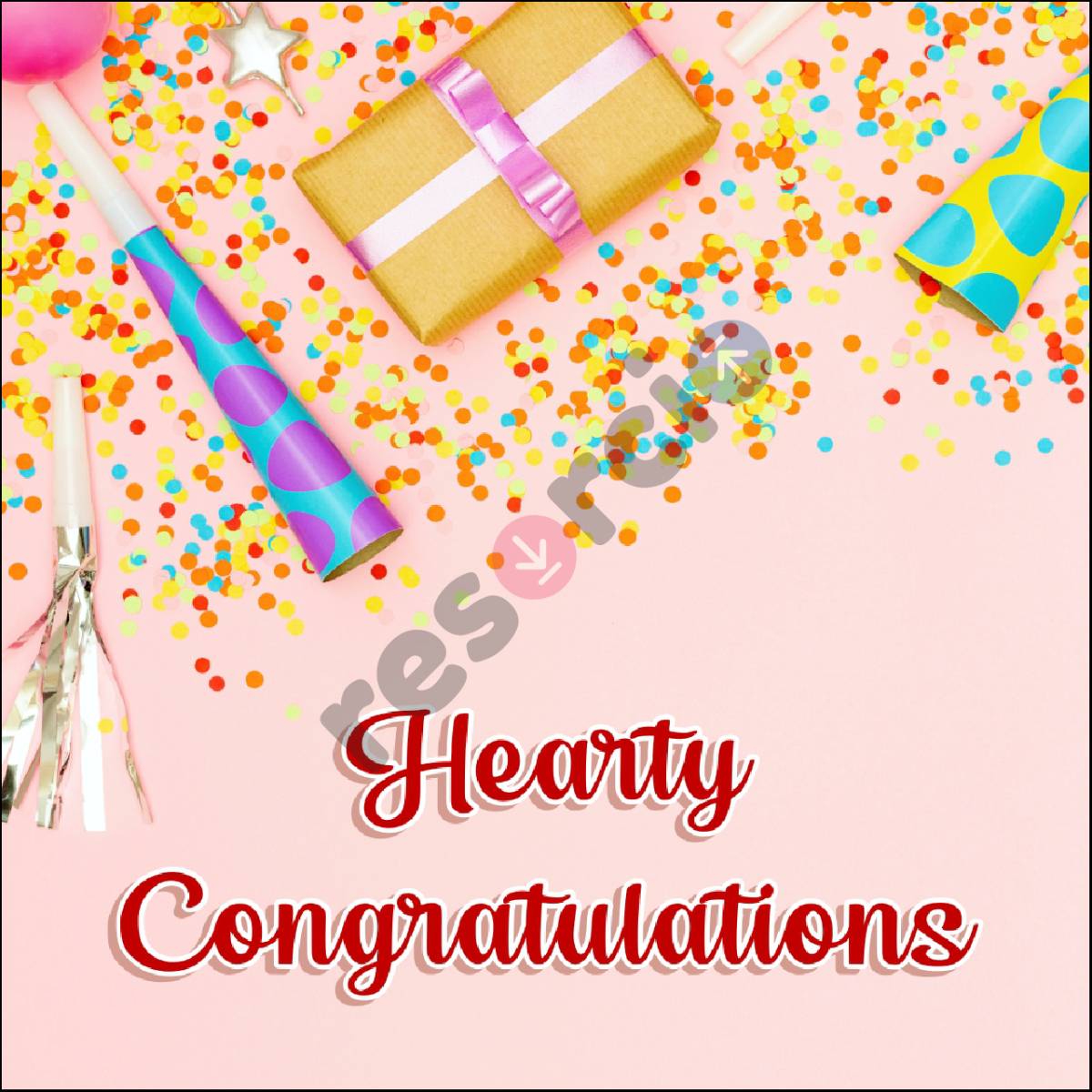 Hearty Congratulations - Template 63