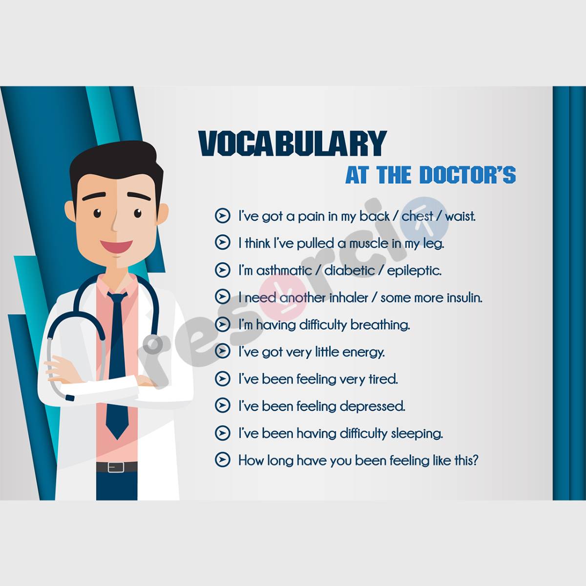 Vocabulary at the Doctor's - 04