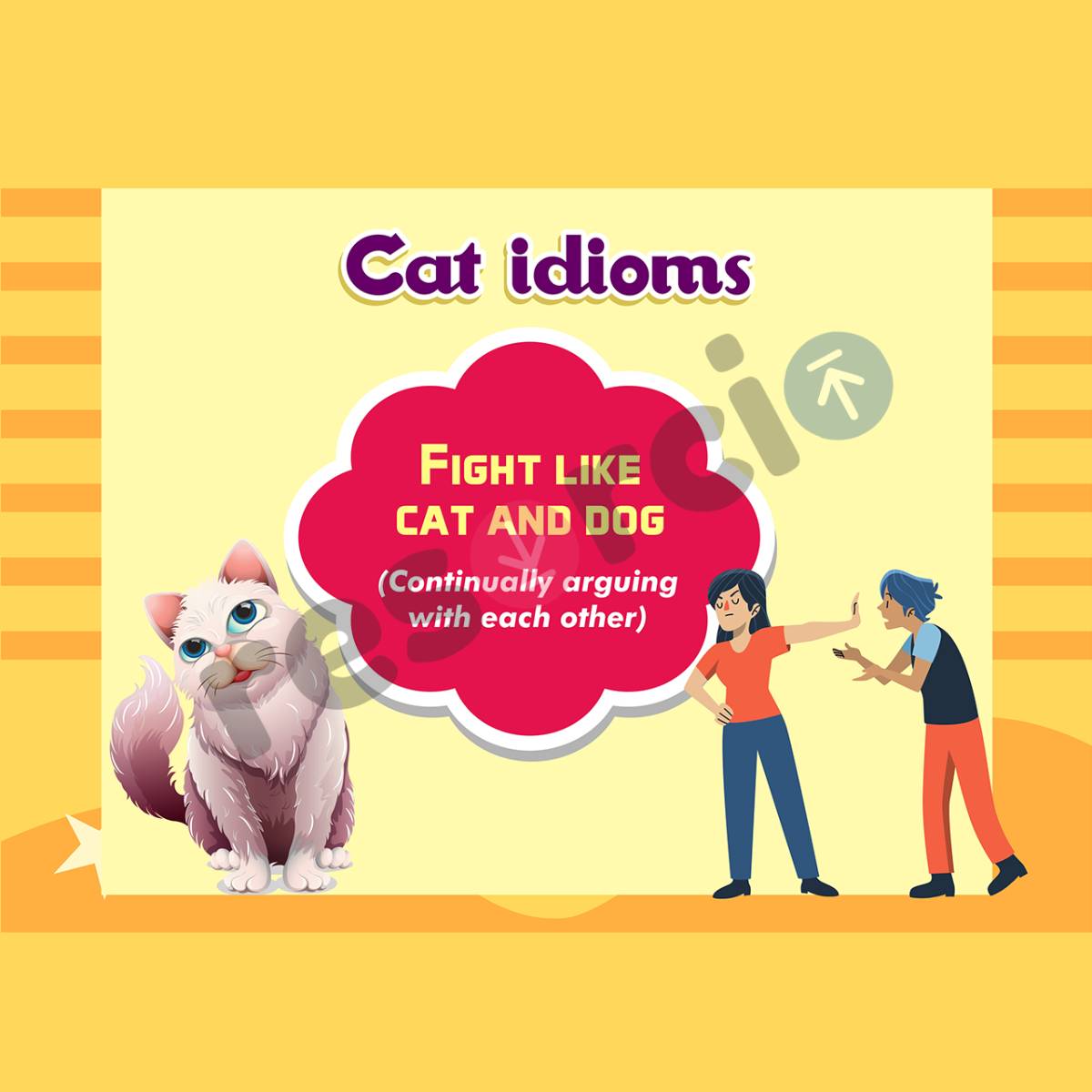 Cat Idioms - Template - 07