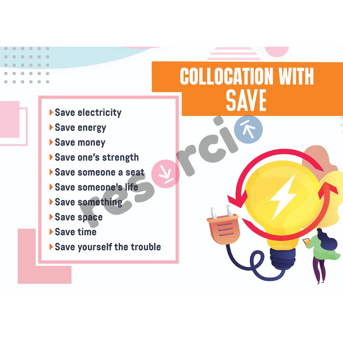 Collocations With Save - Template 01