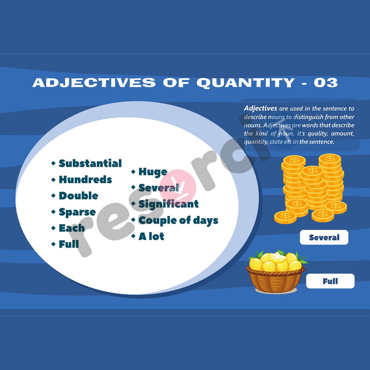 Adjectives of Quantity - Template 03