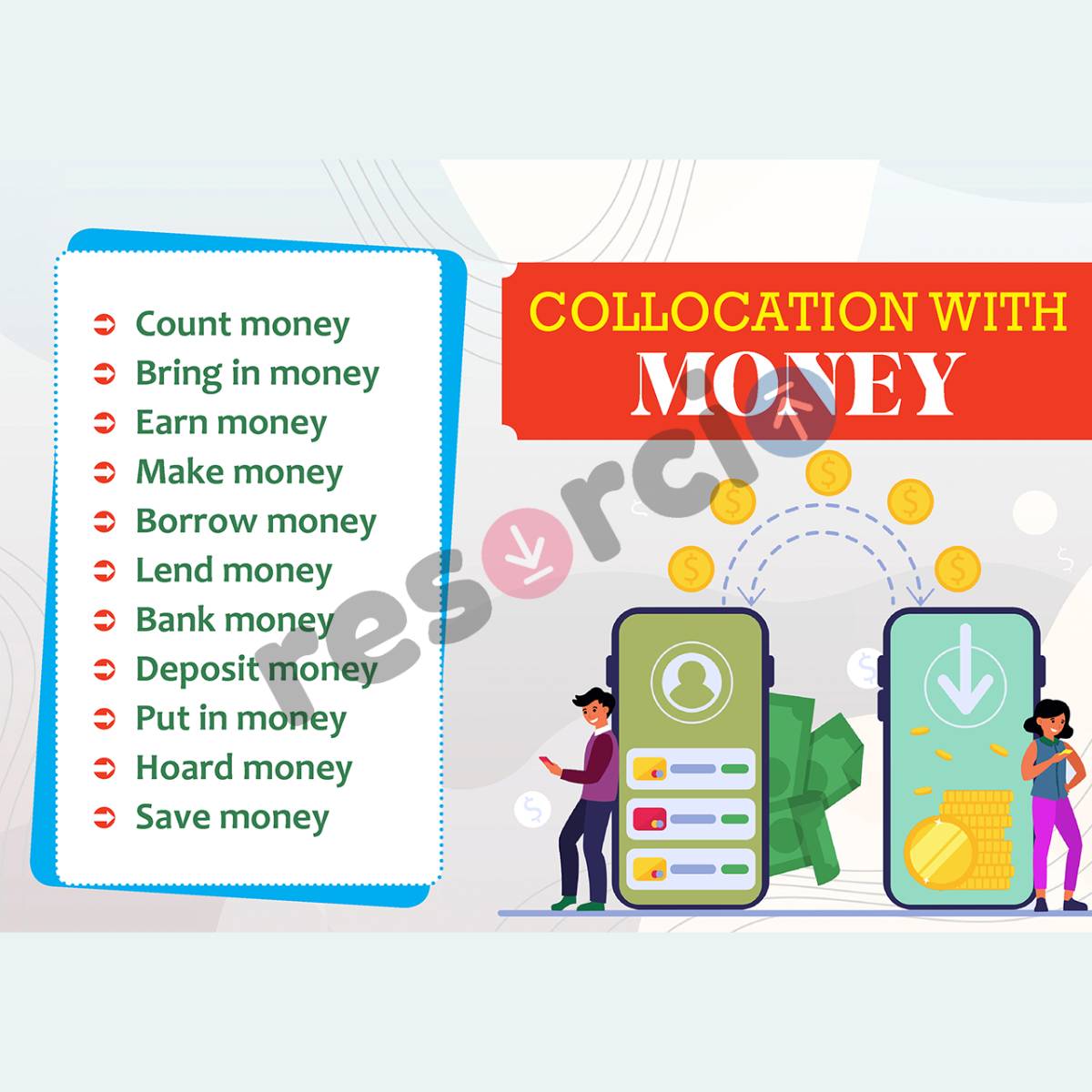 Collocations With Money - Template 05