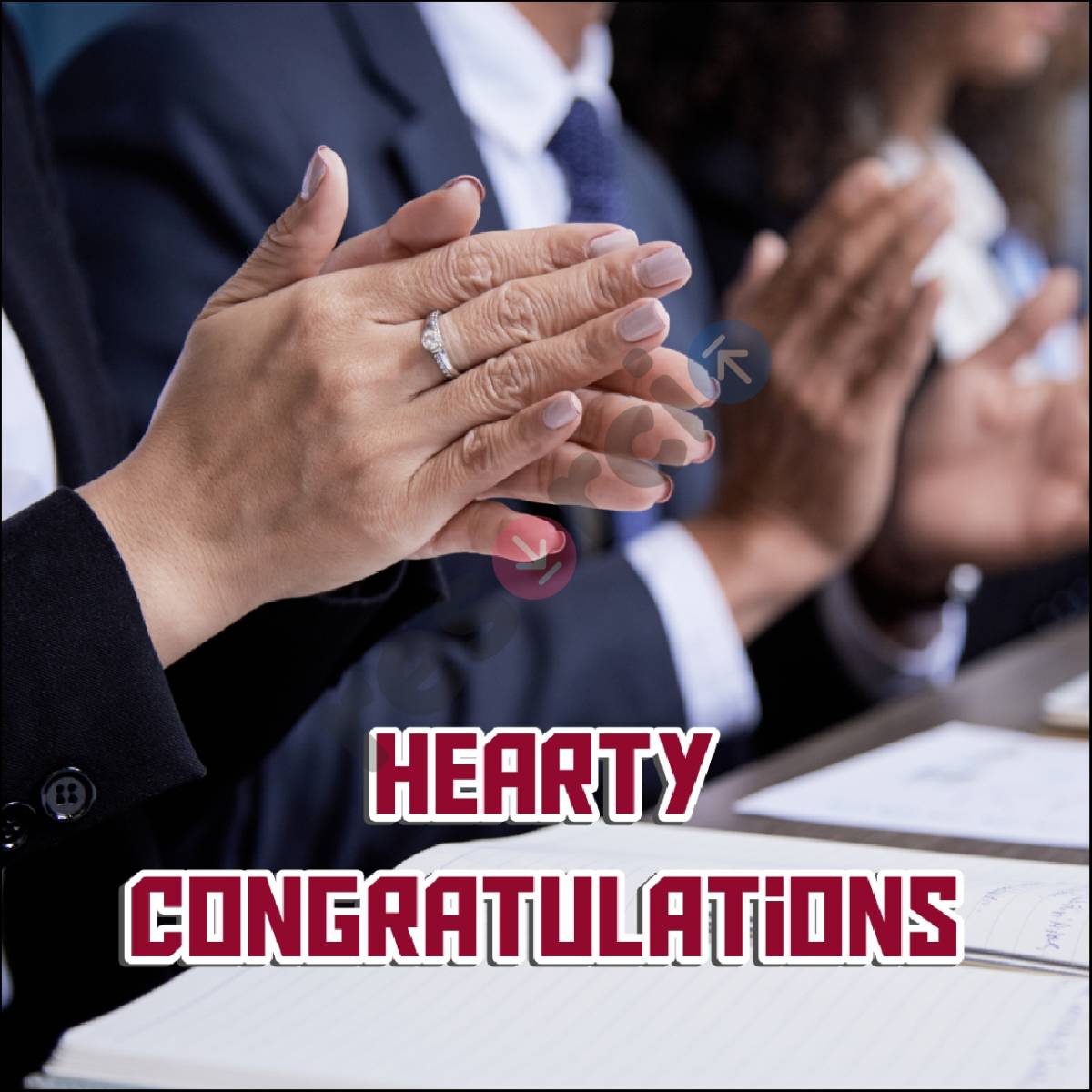 Hearty Congratulations - Template 76