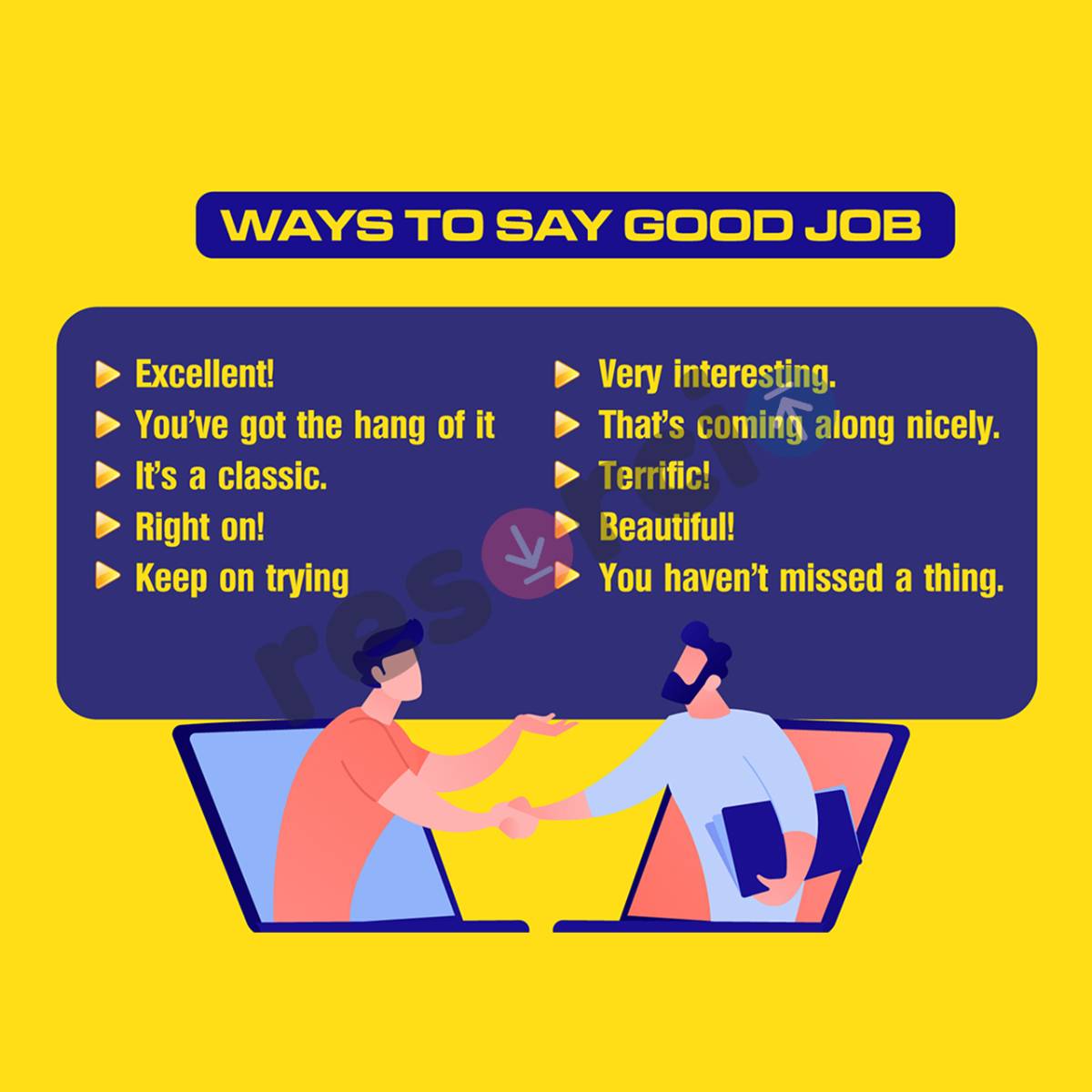 Ways to Say Good Job - Template 11