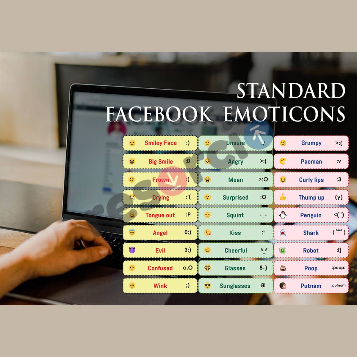 Standard Facebook Emoticons -09