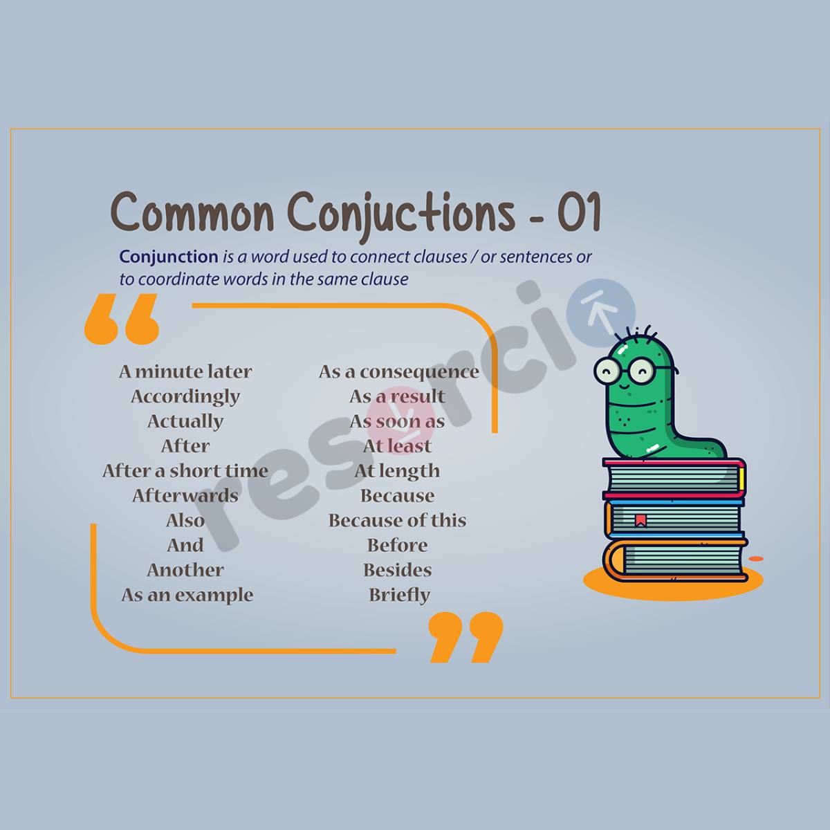 Common Conjunctions 01 - Template 03
