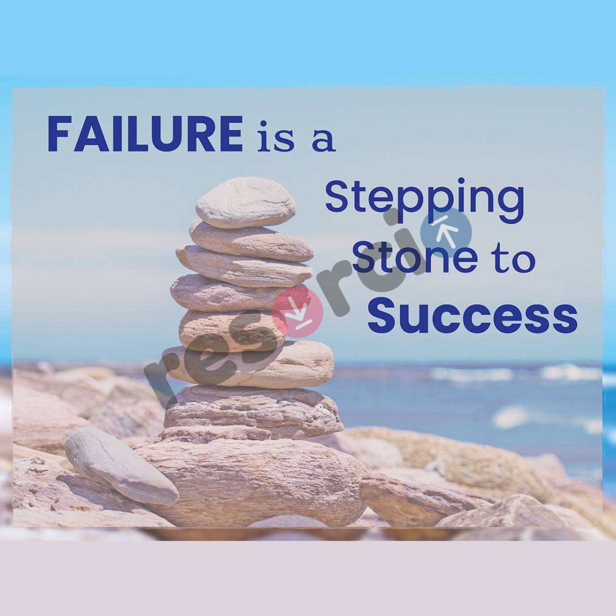 Failure is a stepping Stone to Success - Template 01