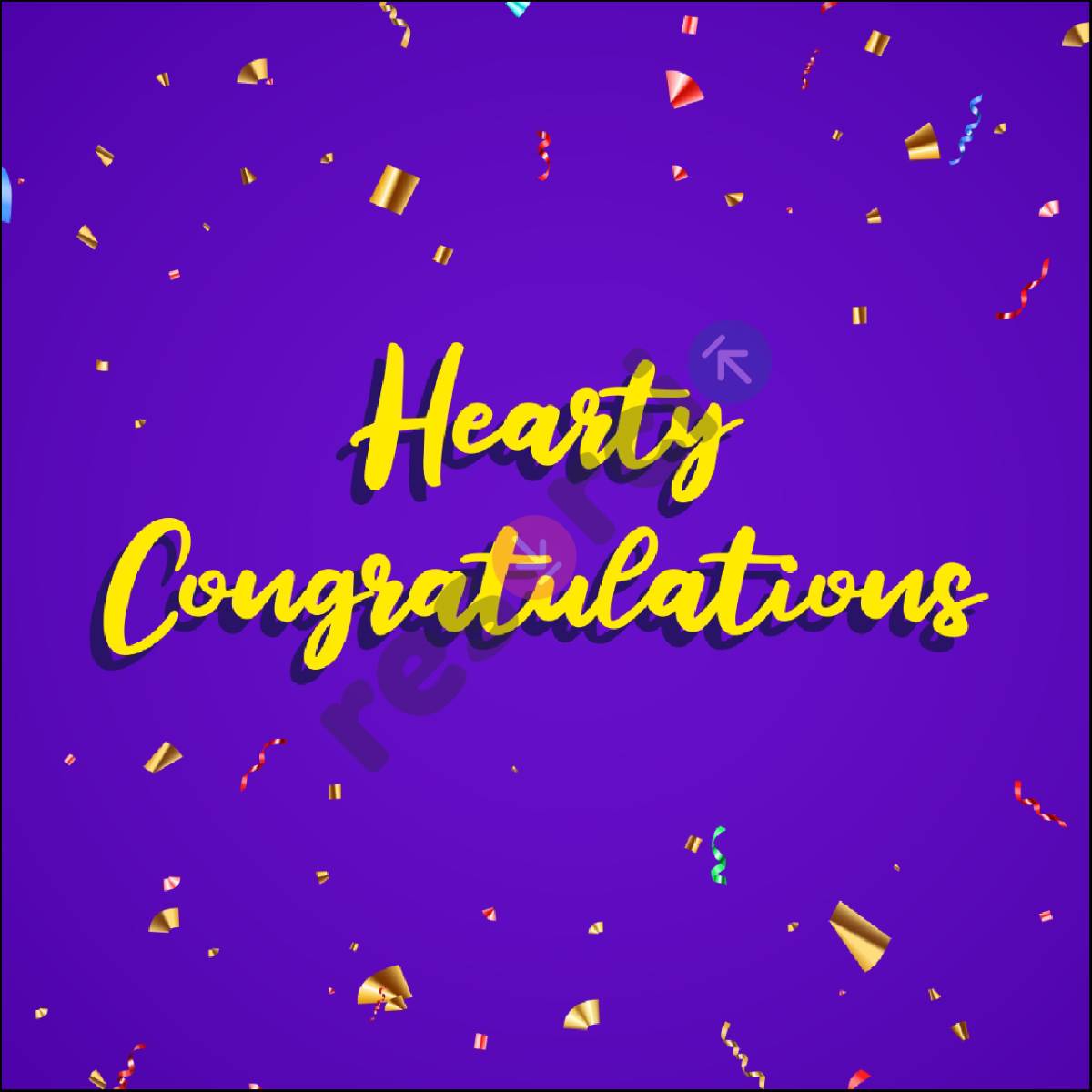 Hearty Congratulations - Template 59