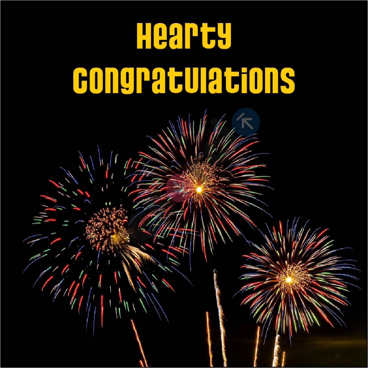 Hearty Congratulations - Template 68