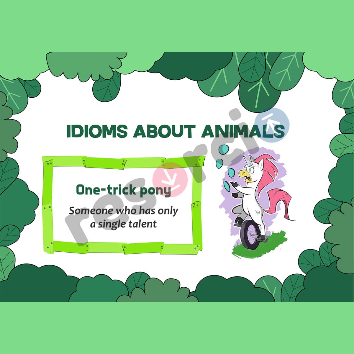 Animal Idioms - Template - 81