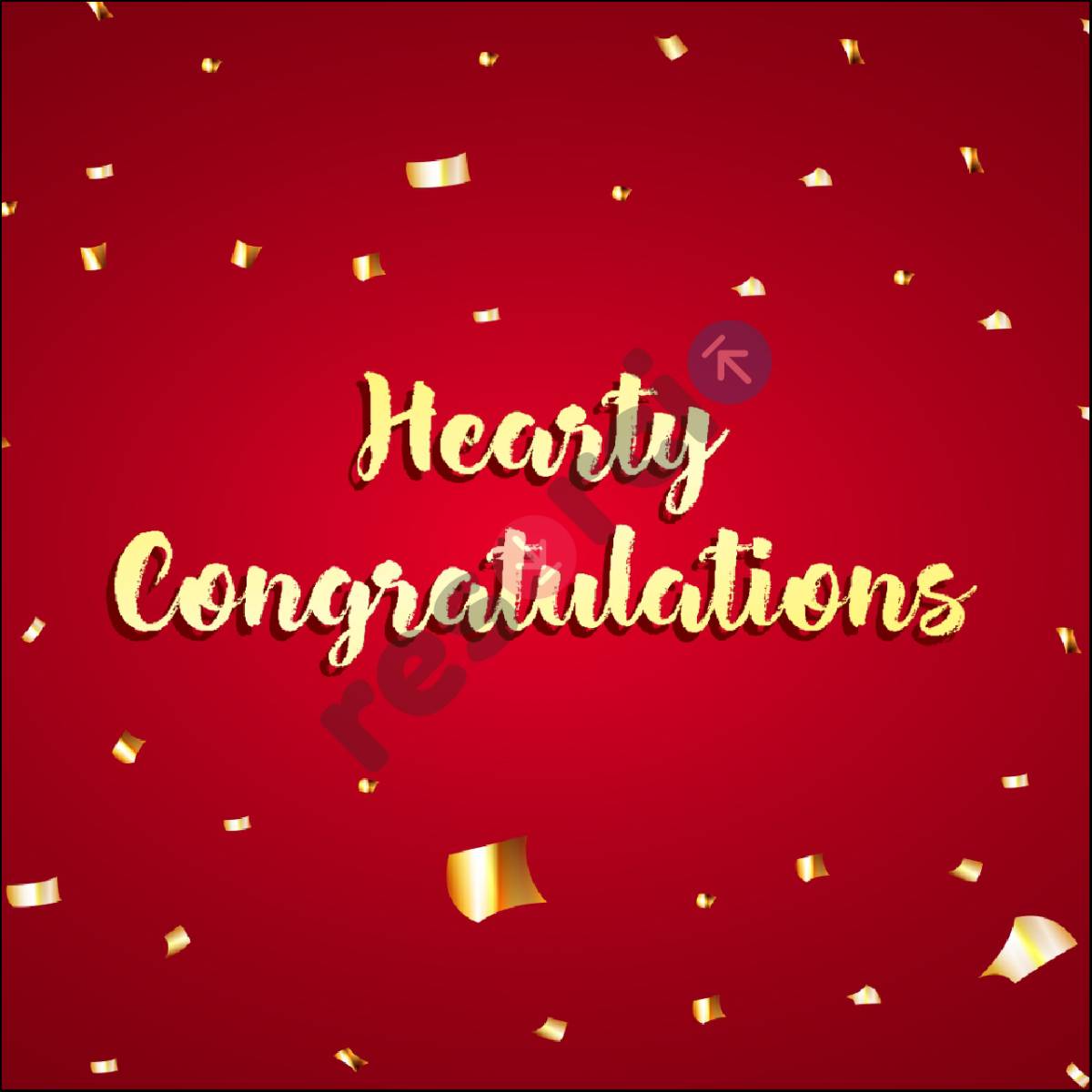 Hearty Congratulations - Template 55