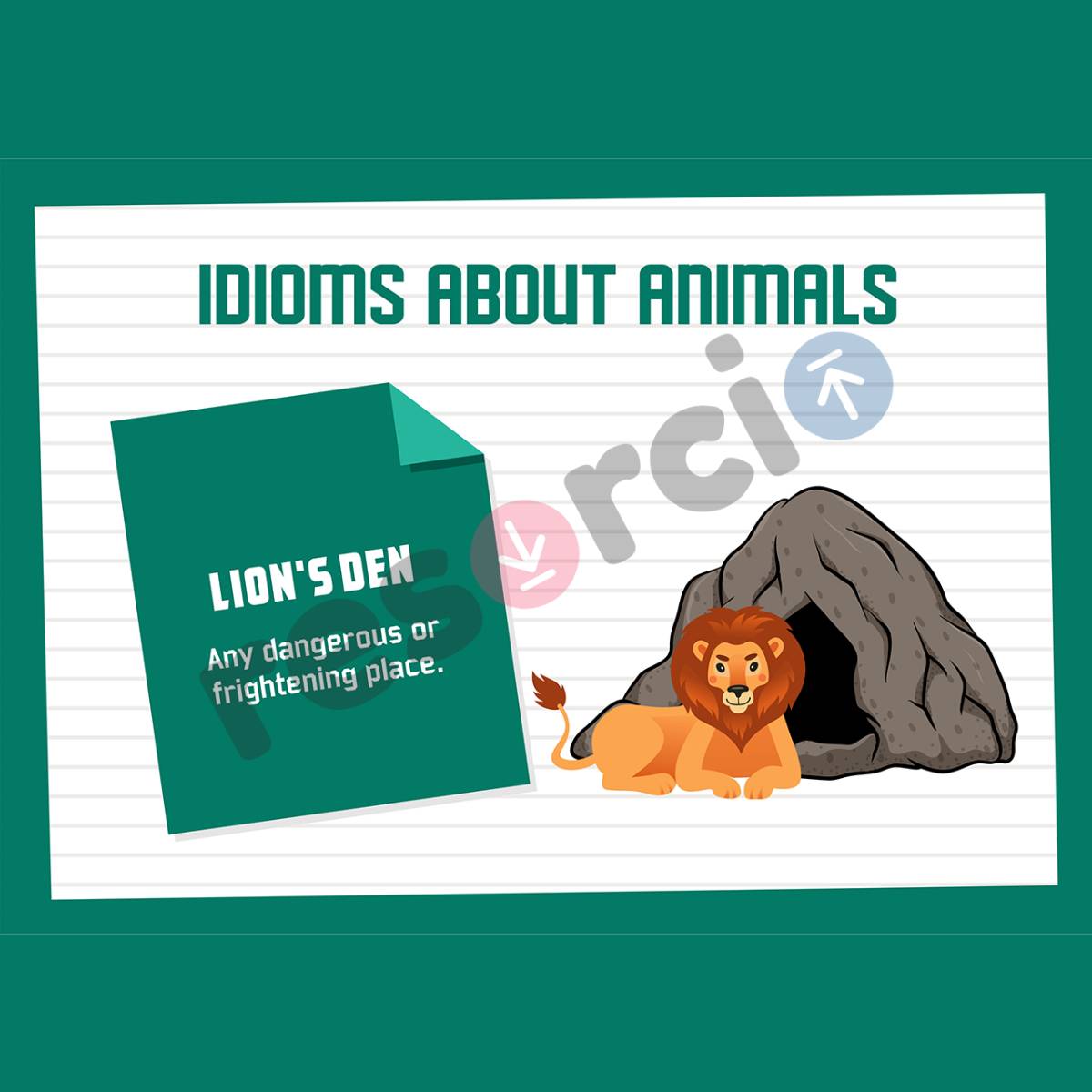 Animal Idioms - Template - 85