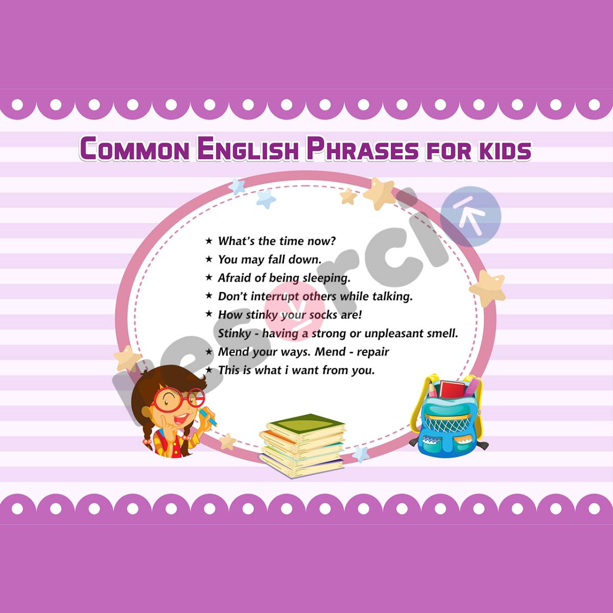 Common English Phrases for Kids - Template - 10