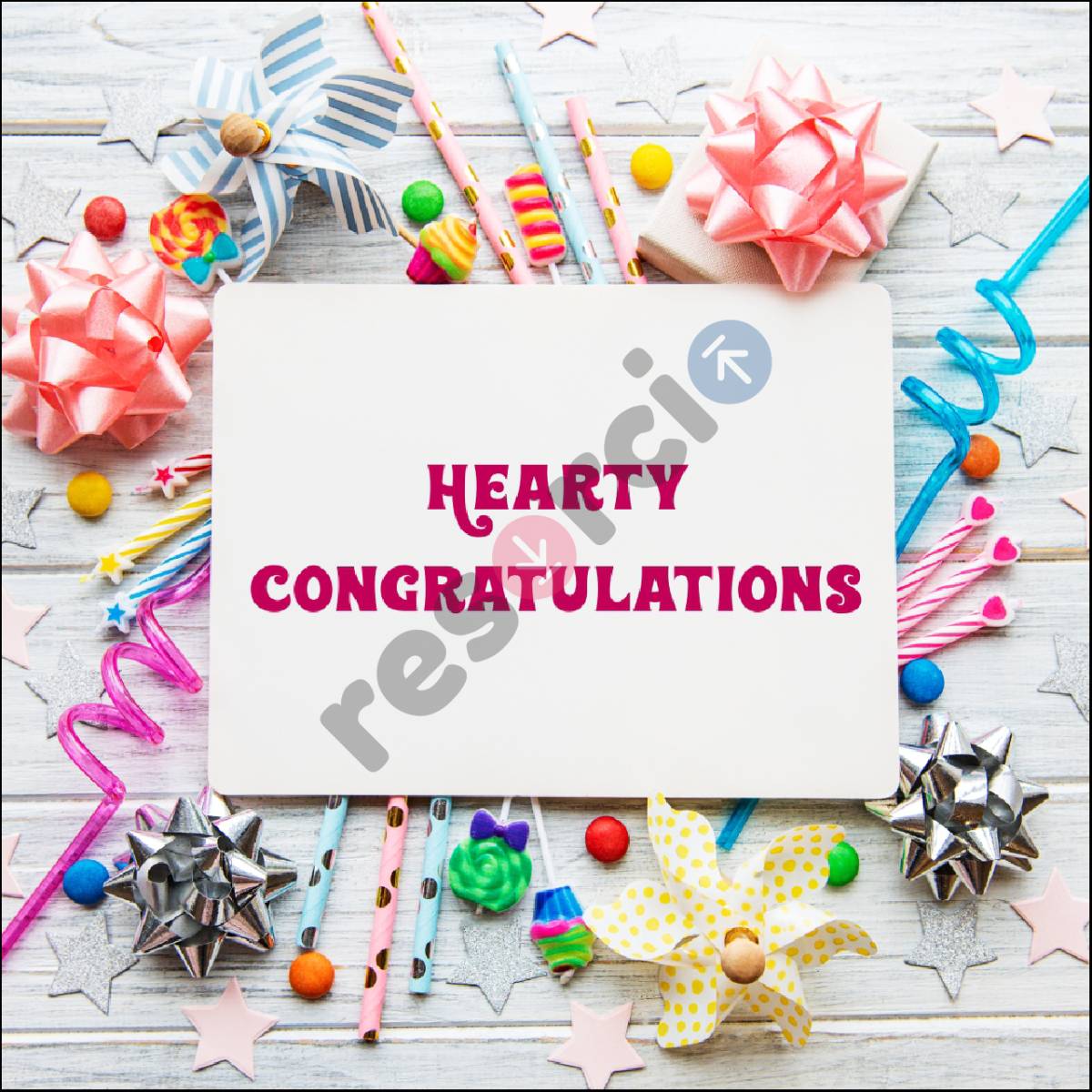 Hearty Congratulations - Template 94