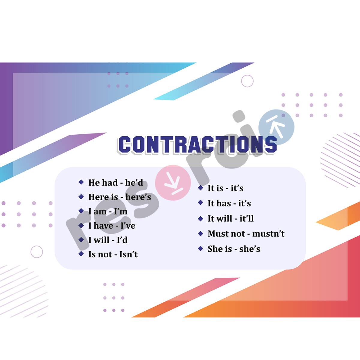 Contractions - Template - 06