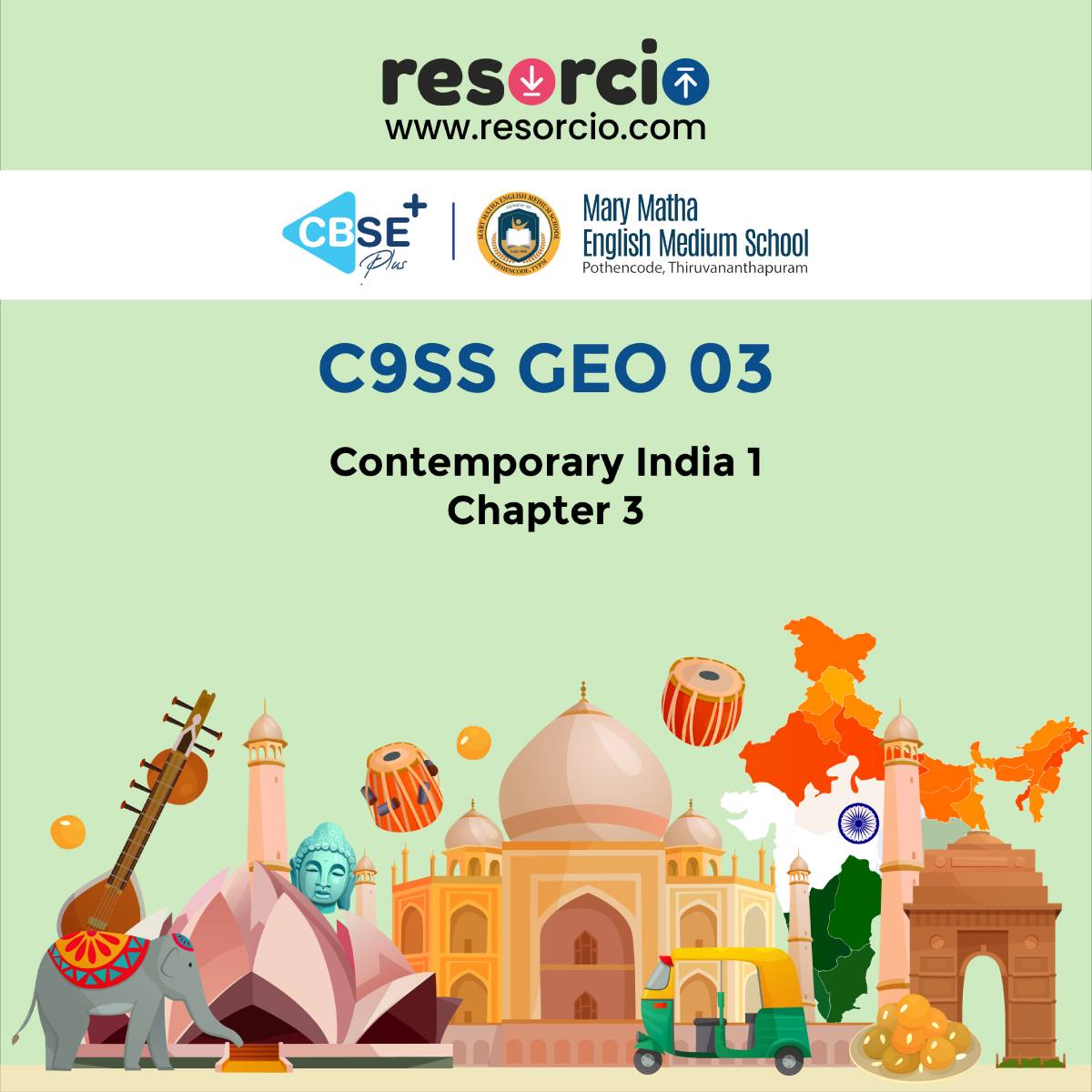 C9SS GEO 03 - Social Science - Contemporary India 1 - Chapter 3 - Drainage