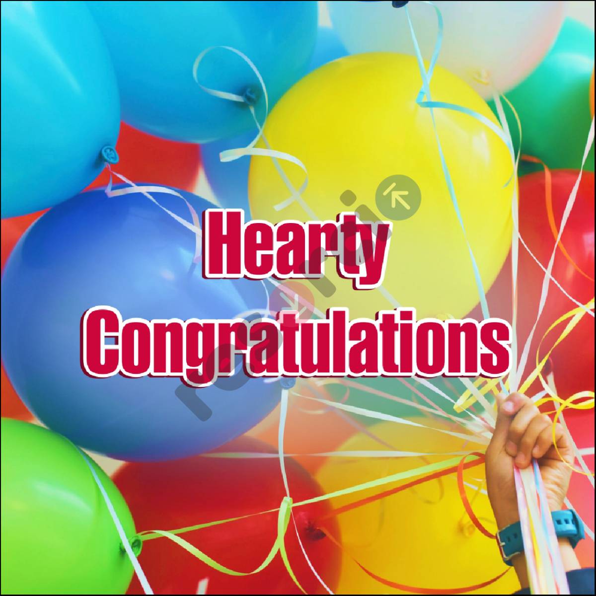 Hearty Congratulations - Template 64