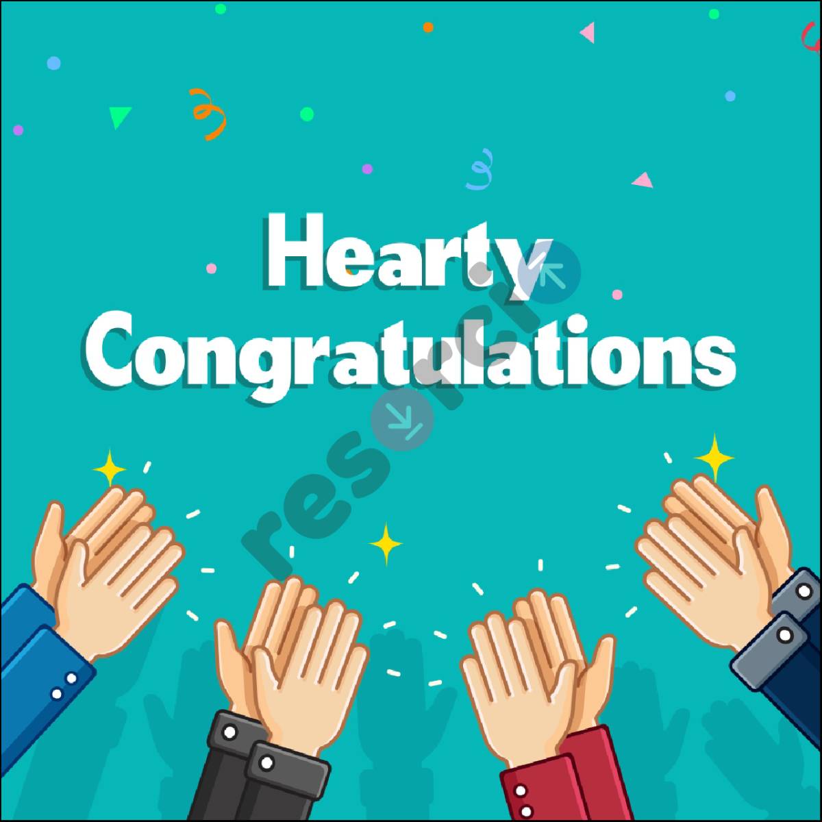 Hearty Congratulations - Template 31