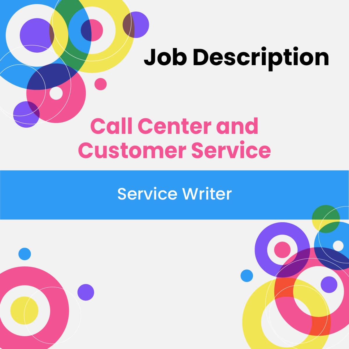 Service Writer - Job Descriptions