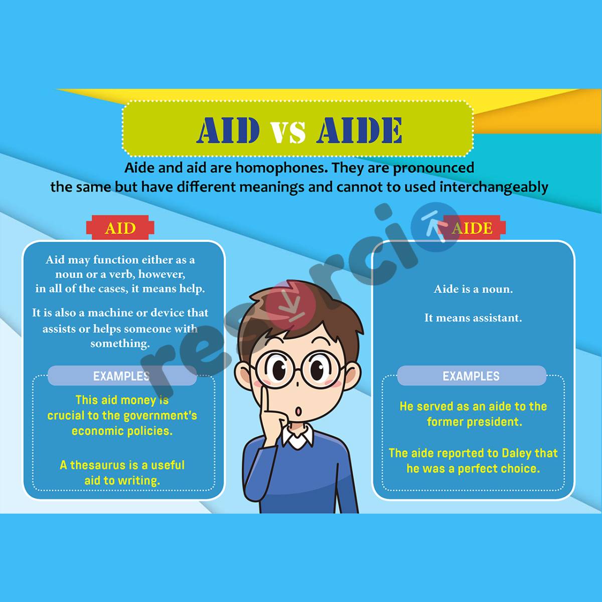 Aid Vs Aide - Template 02
