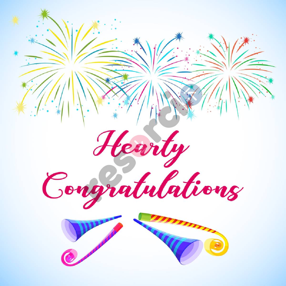 Hearty Congratulations - Template 08