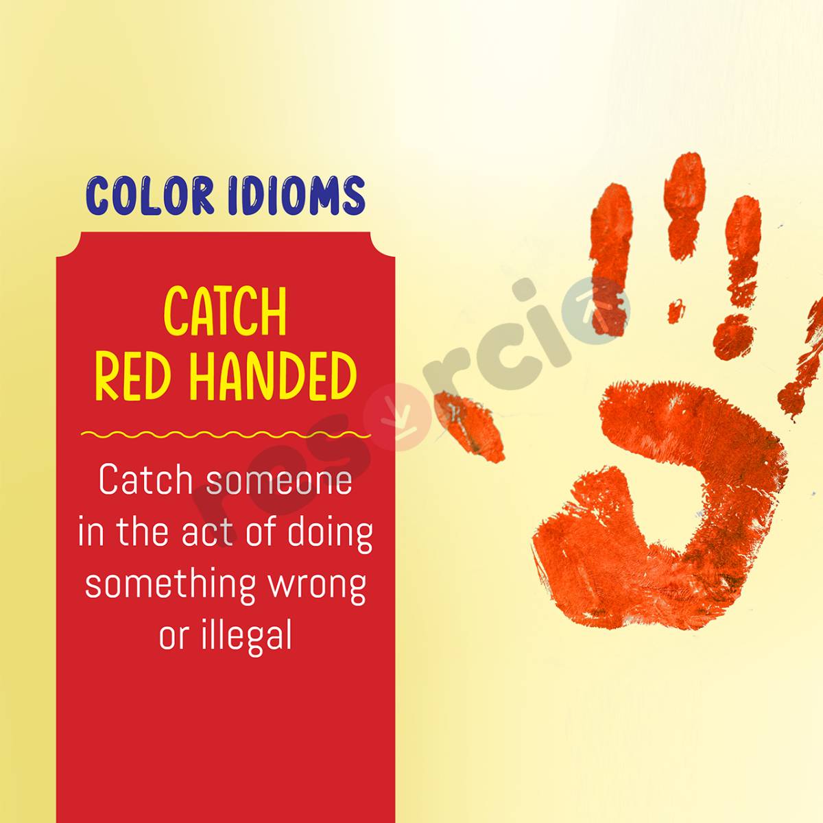 Colour Idioms - Template 46