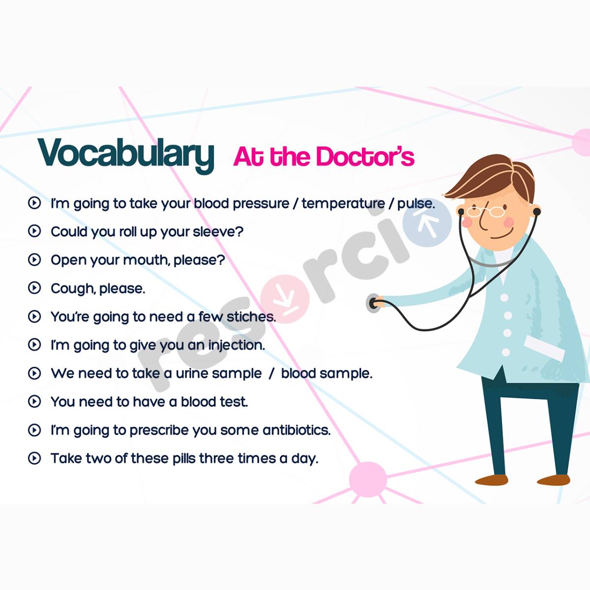 Vocabulary at the Doctor's - 11