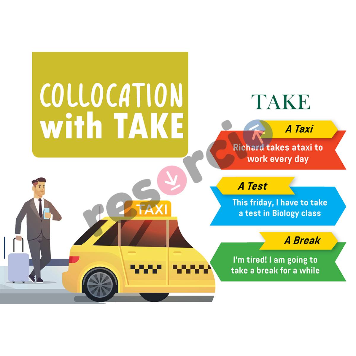 Collocations With Take - Template 10
