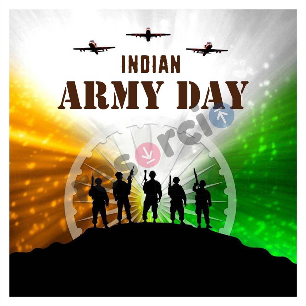 Indian Army Day - Template 09