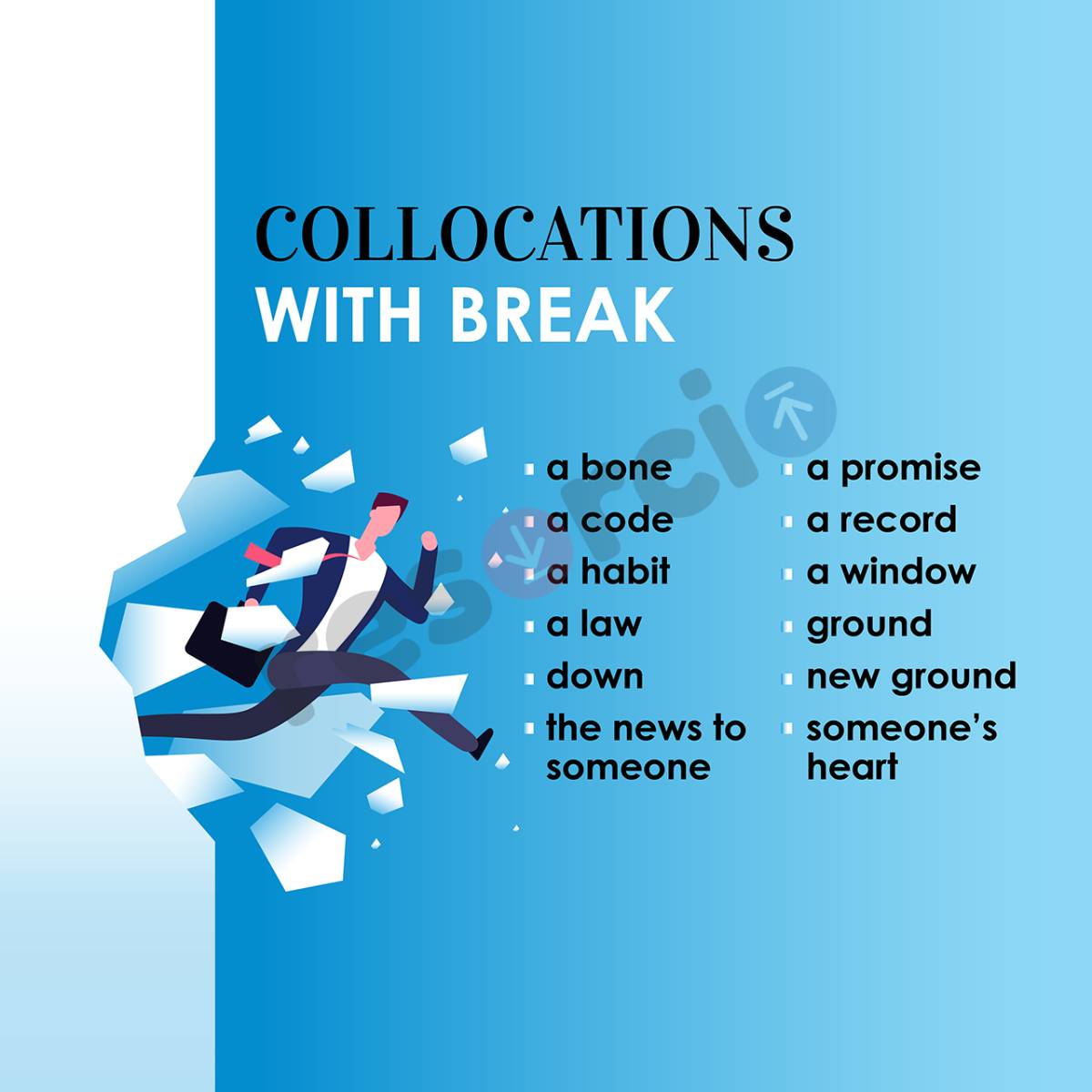 Collocations with break - Template 01