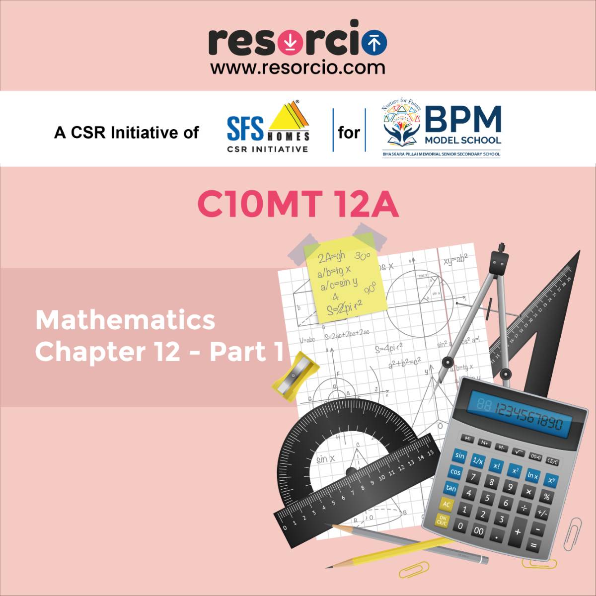 C10MT 12A - Mathematics - Chapter 12 - Surface Areas and Volumes - Part 1