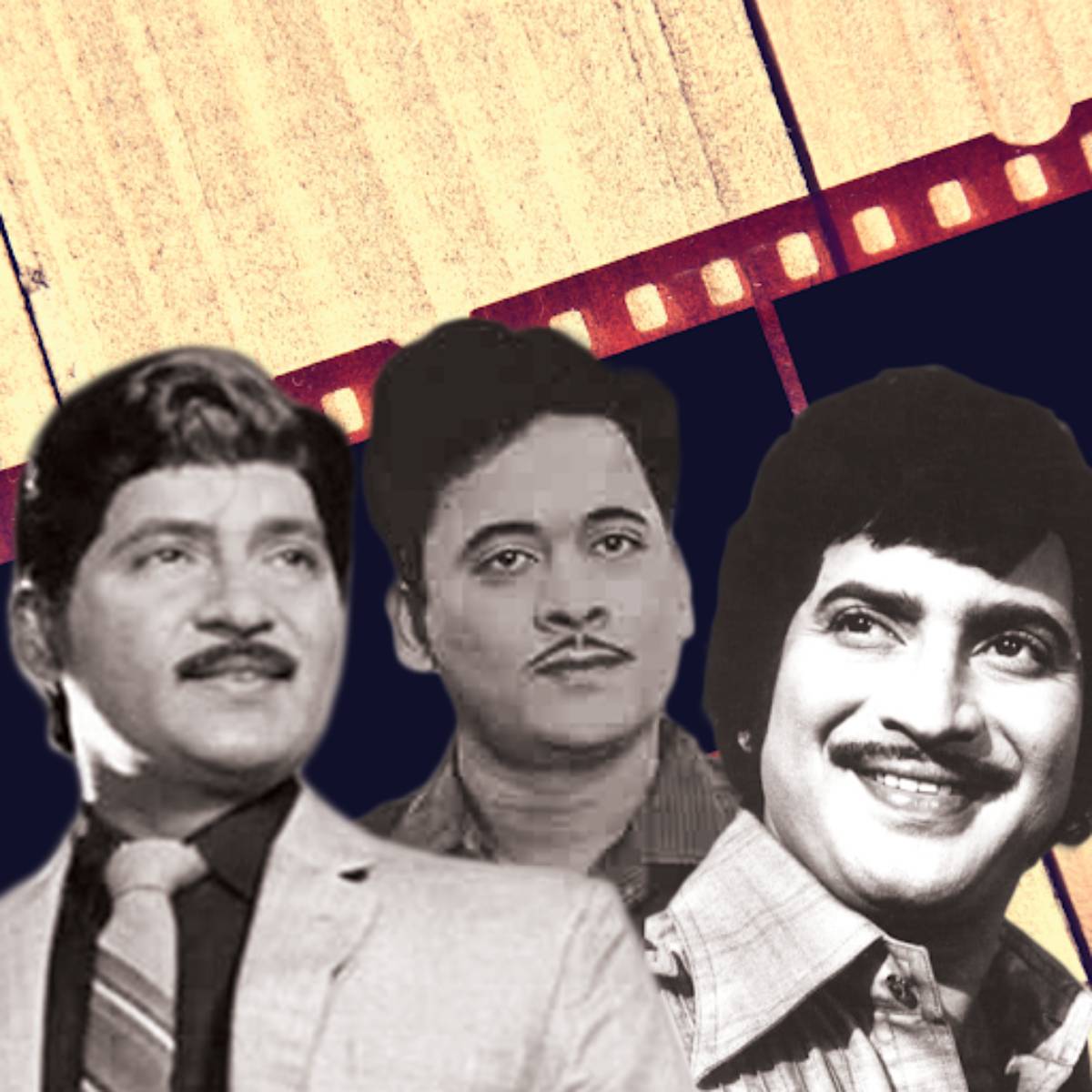 Matinee Movie Stars Shobhanbabu, Krishnam Raju and Krishna