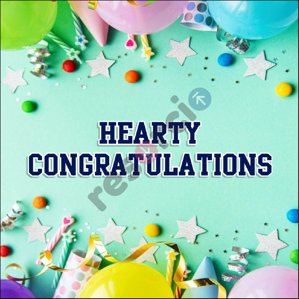 Hearty Congratulations - Template 85