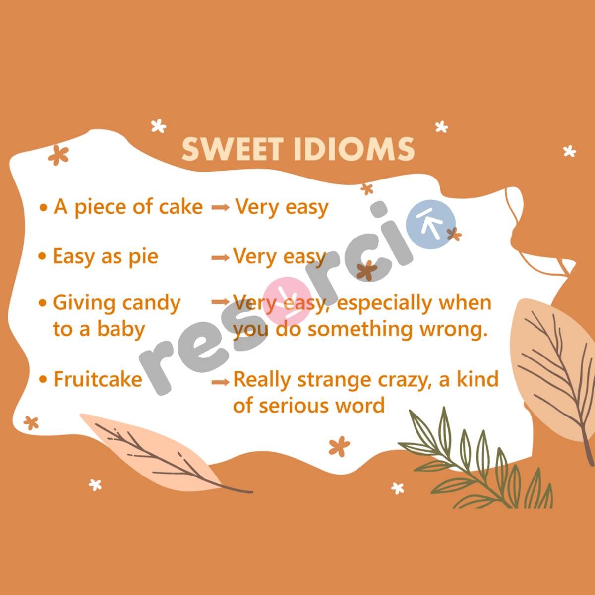 Sweet Idioms - Template 04