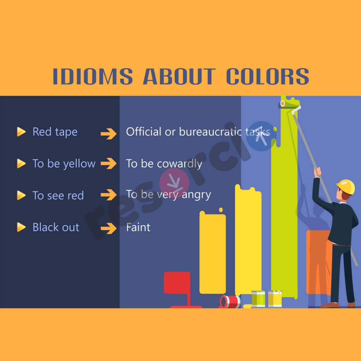 Colour Idioms - Template - 31