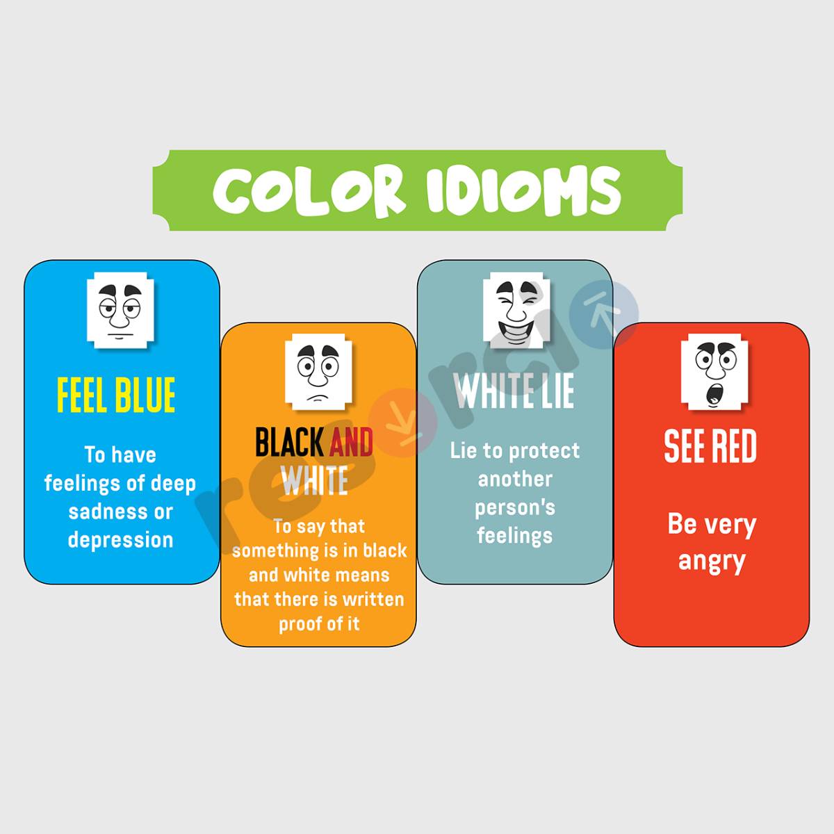 Colour Idioms - Template 41