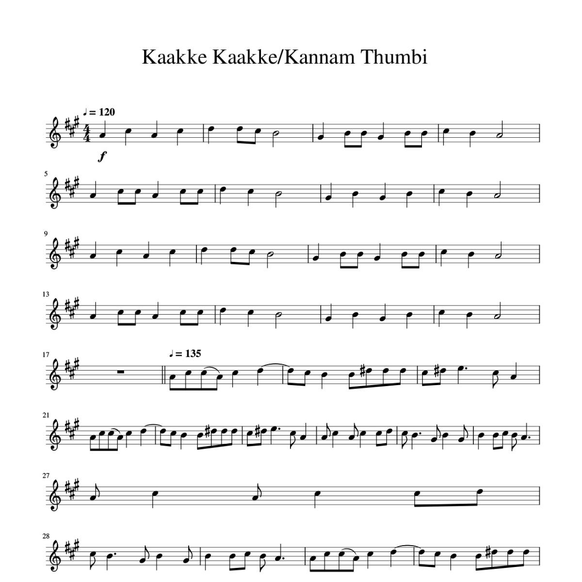 Kannam Thumbi Kaakke Kaakke