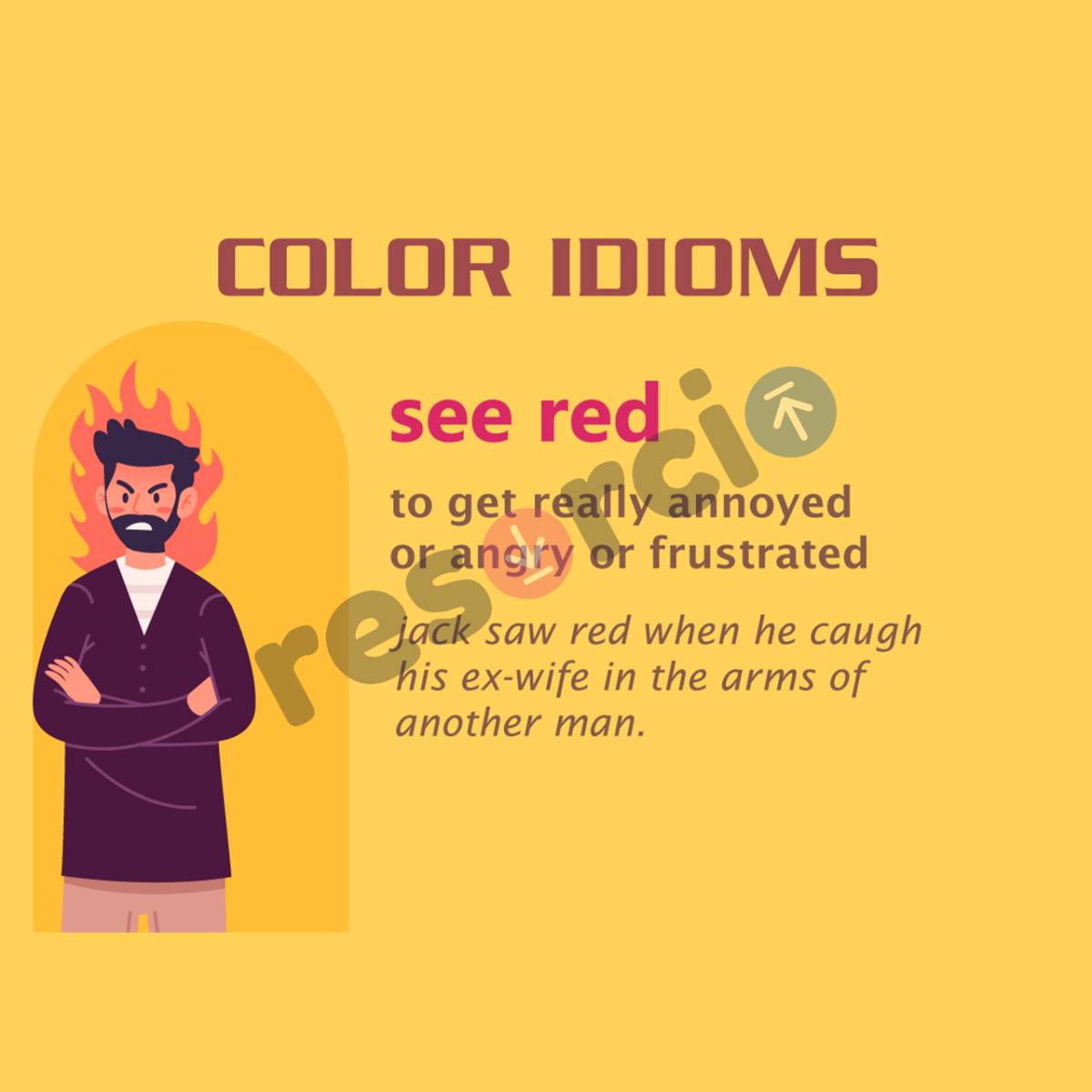 Colour Idioms - Template - 35