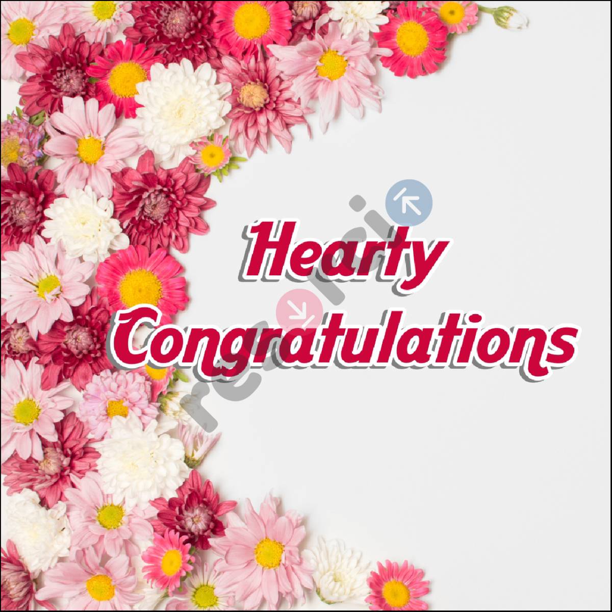 Hearty Congratulations - Template 60